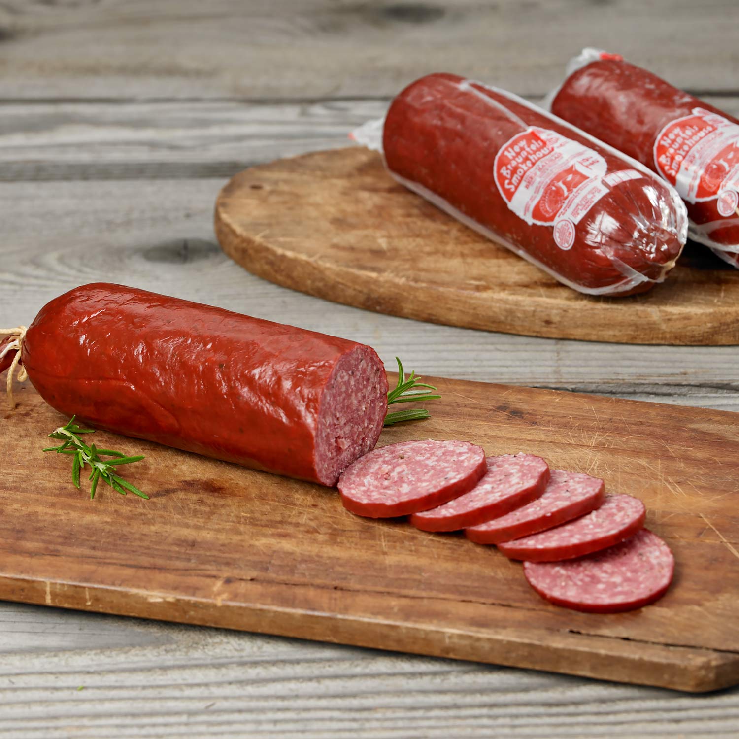 New Braunfels Smokehouse: Smoked Beef Summer Sausage Chubs