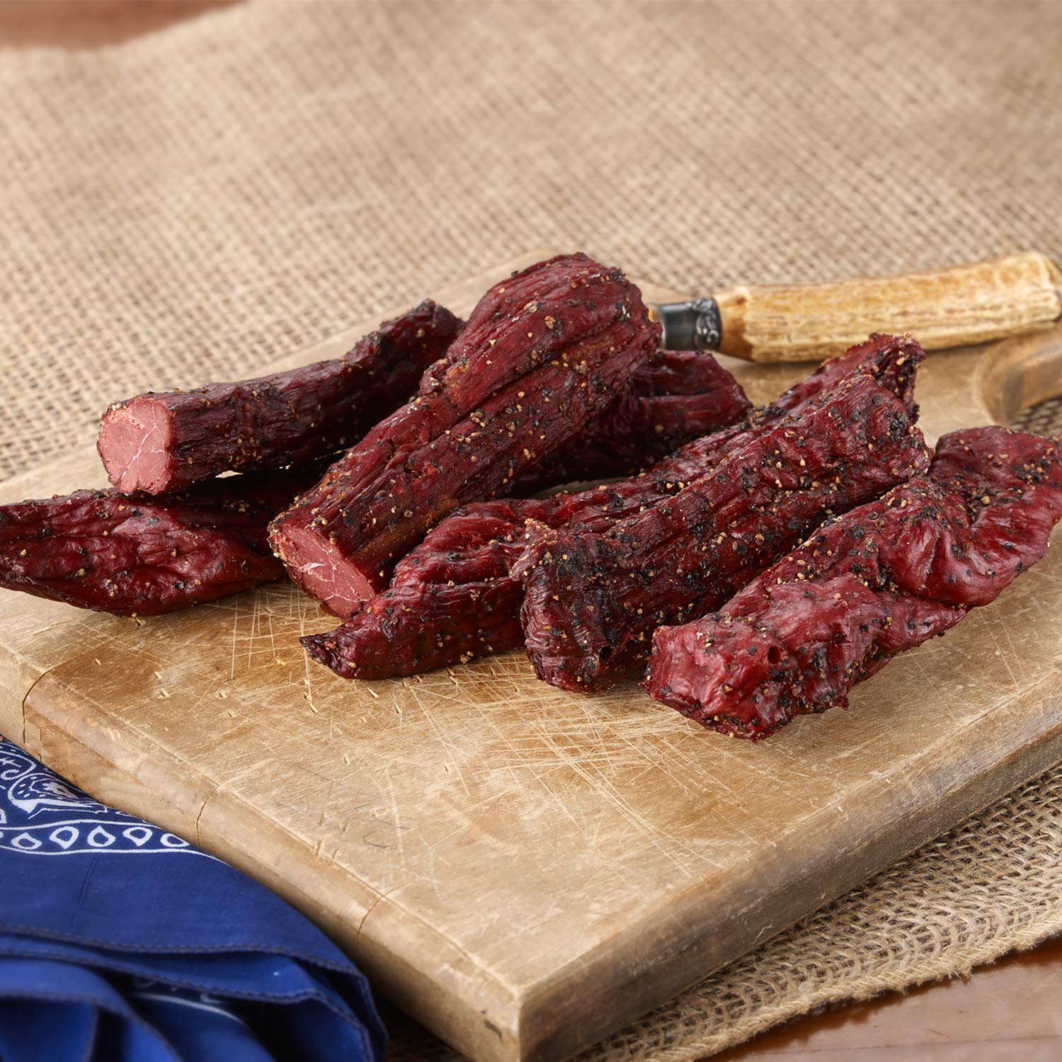 New Braunfels Smokehouse: Peppered Dried Beef