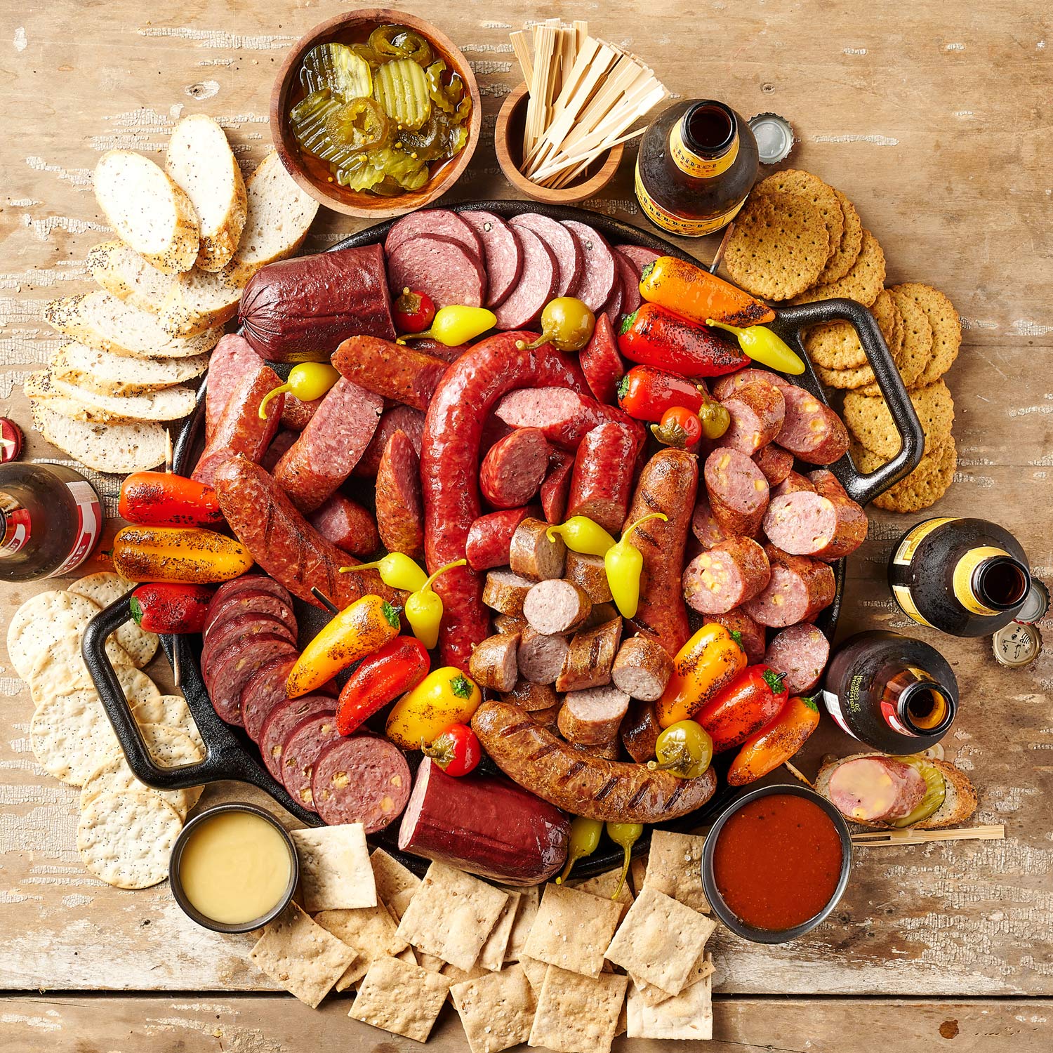 New Braunfels Smokehouse: Sausage Sampler